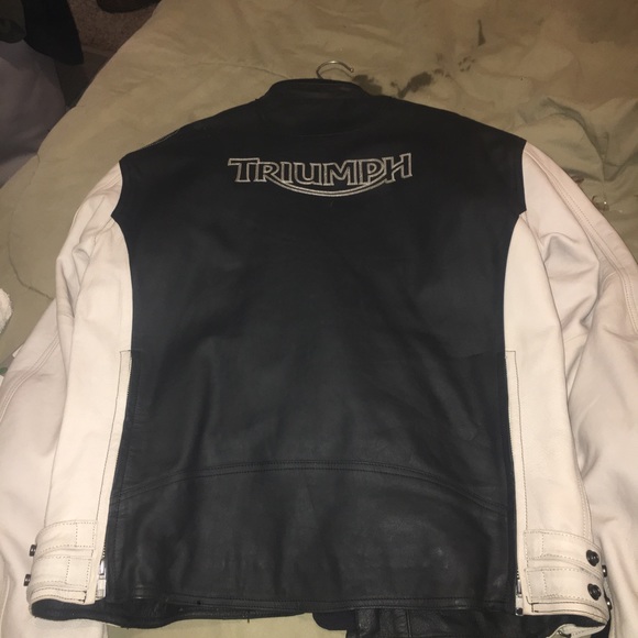 Triumph | Jackets & Coats | His Hers Triumph Leather Motorcycle Jackets ...
